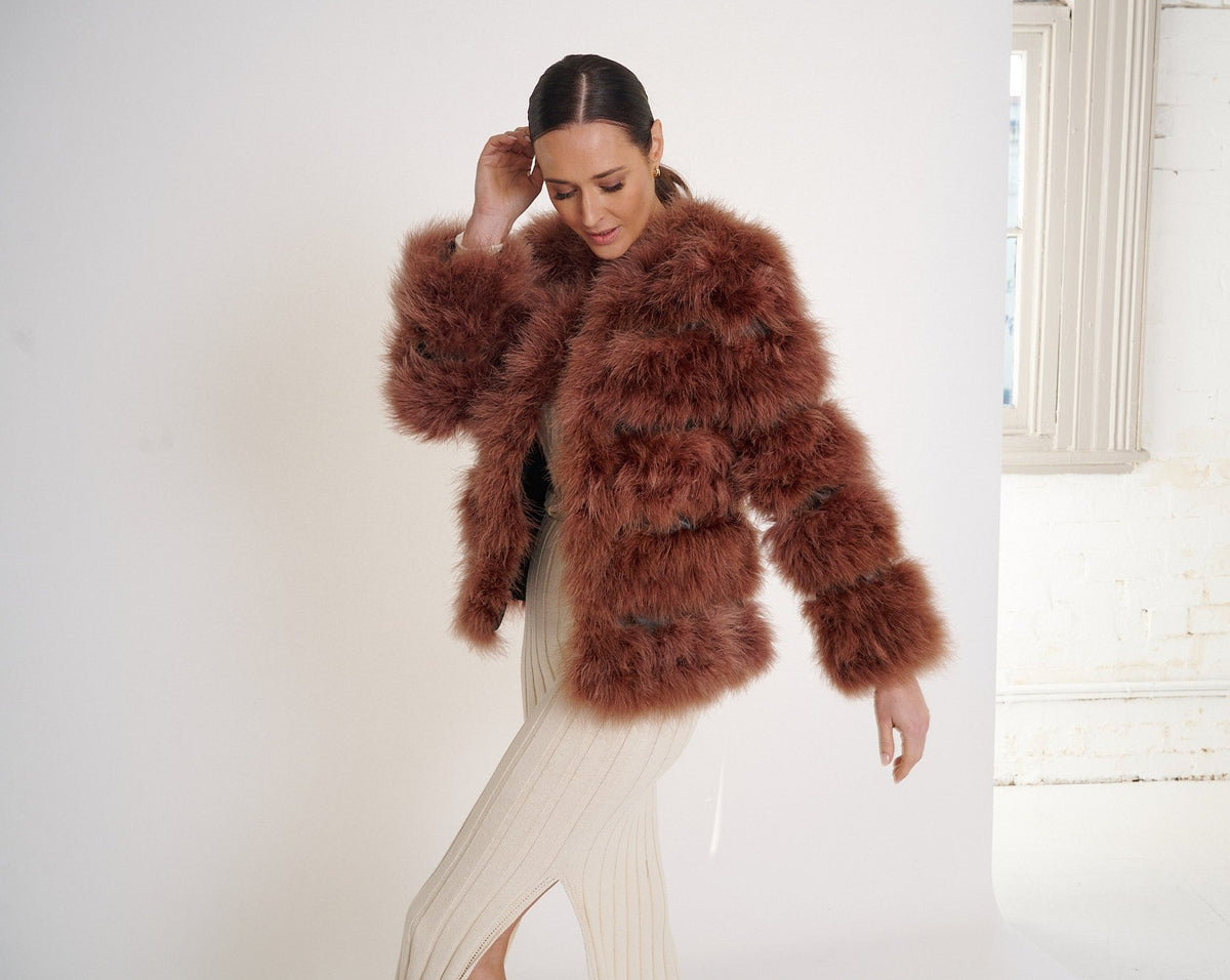 Saige Jacket Camel | Birds of a Feather Couture